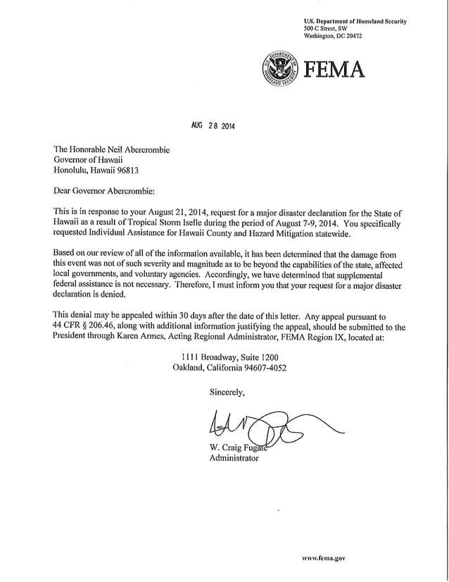 FEMA Disaster Denail | PDF