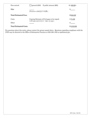 Notice to Requester from governor's office | PDF