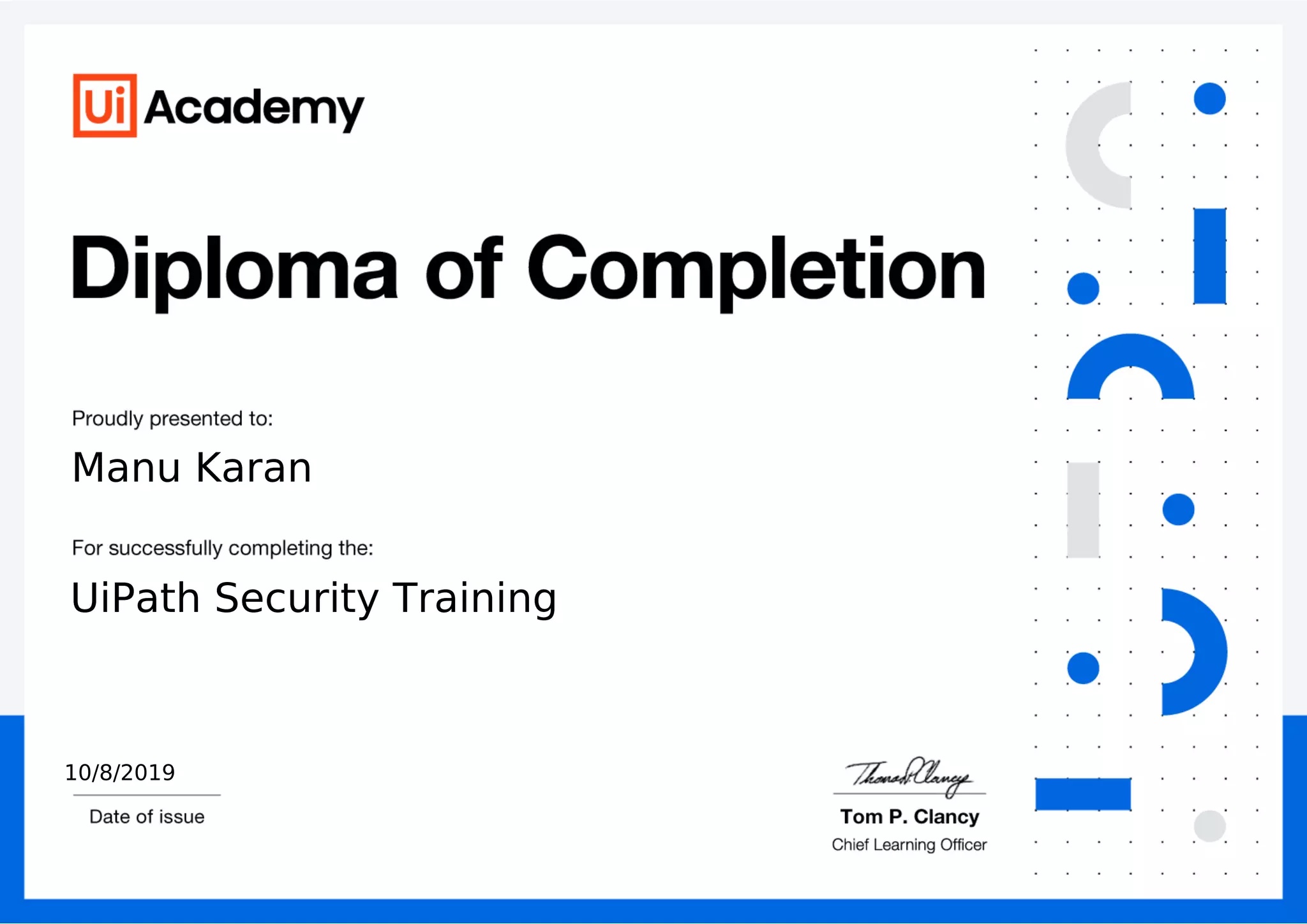 UiPath - Certifications and Diplomas - Manu Karan | PPT