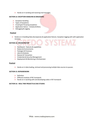 Ui path training-course-content | PDF