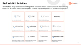 Automate SAP S/4 HANA business processes across all user interfaces | PPT