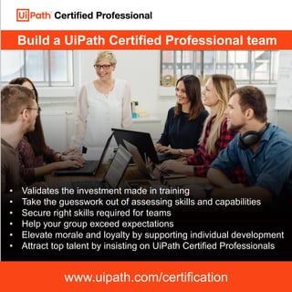 UiPath Certified Professional ( UCP ) Program | PDF | Robotics ...