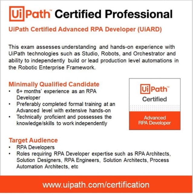 UiPath Certified Professional Program | PDF