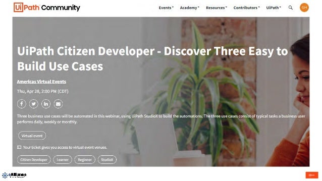 UiPath Citizen Developer - Discover Three Easy to Build Use Cases ...