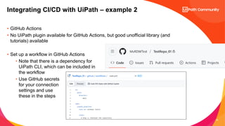 UiPath Community Zurich: Release Management and Build Pipelines | PDF