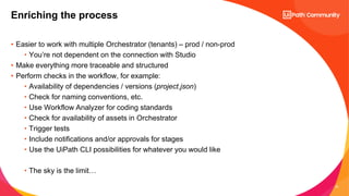 UiPath Community Zurich: Release Management and Build Pipelines | PDF