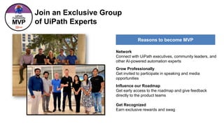 Explore the UiPath Community and ways you can benefit on your journey ...