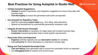 UiPath NY AI Series: Session 4: UiPath AutoPilot for Developers using ...