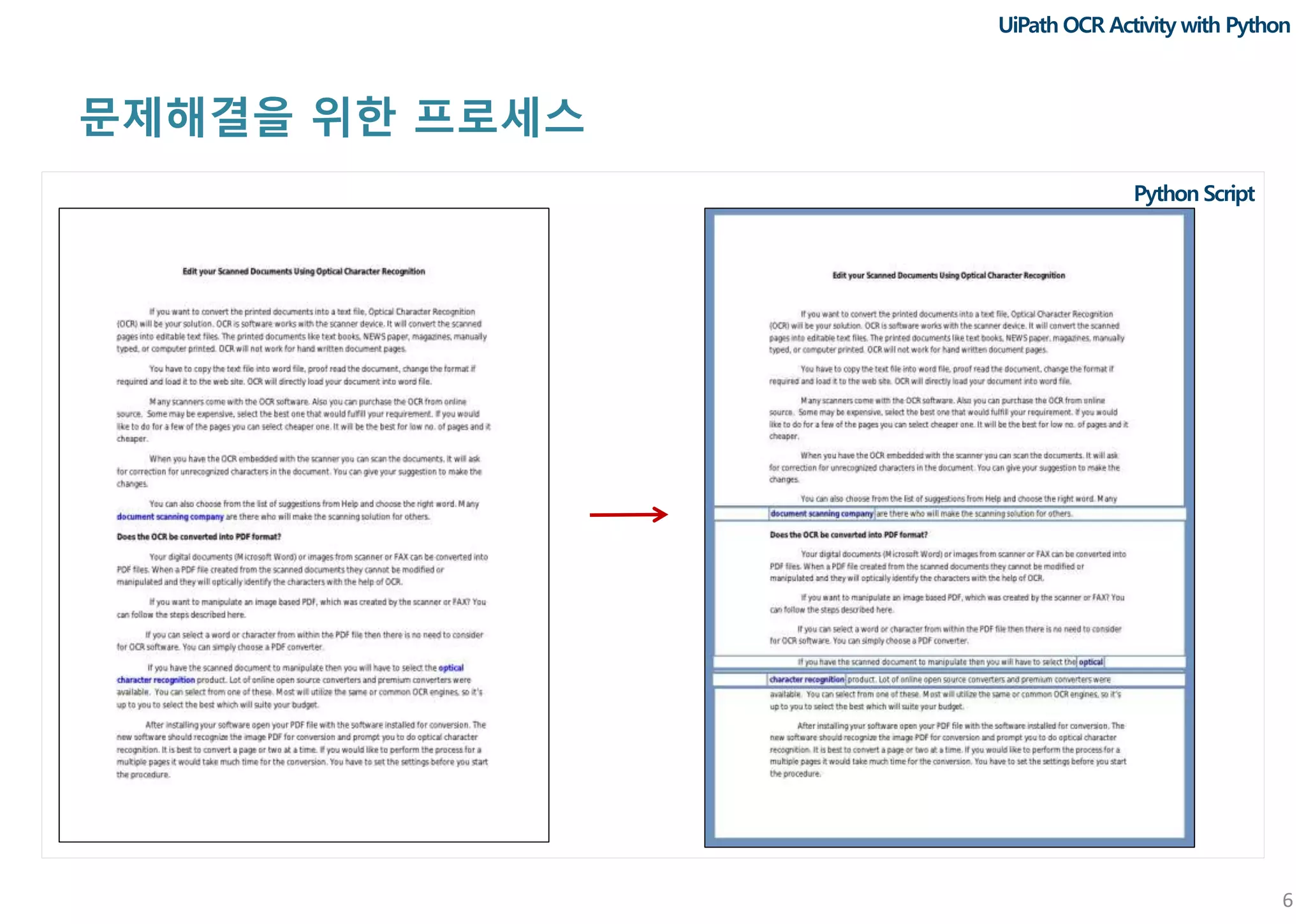 UiPath ocr activity with python | PPTX