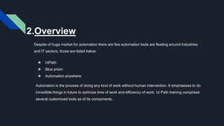 Ui path online training ppt | PPT