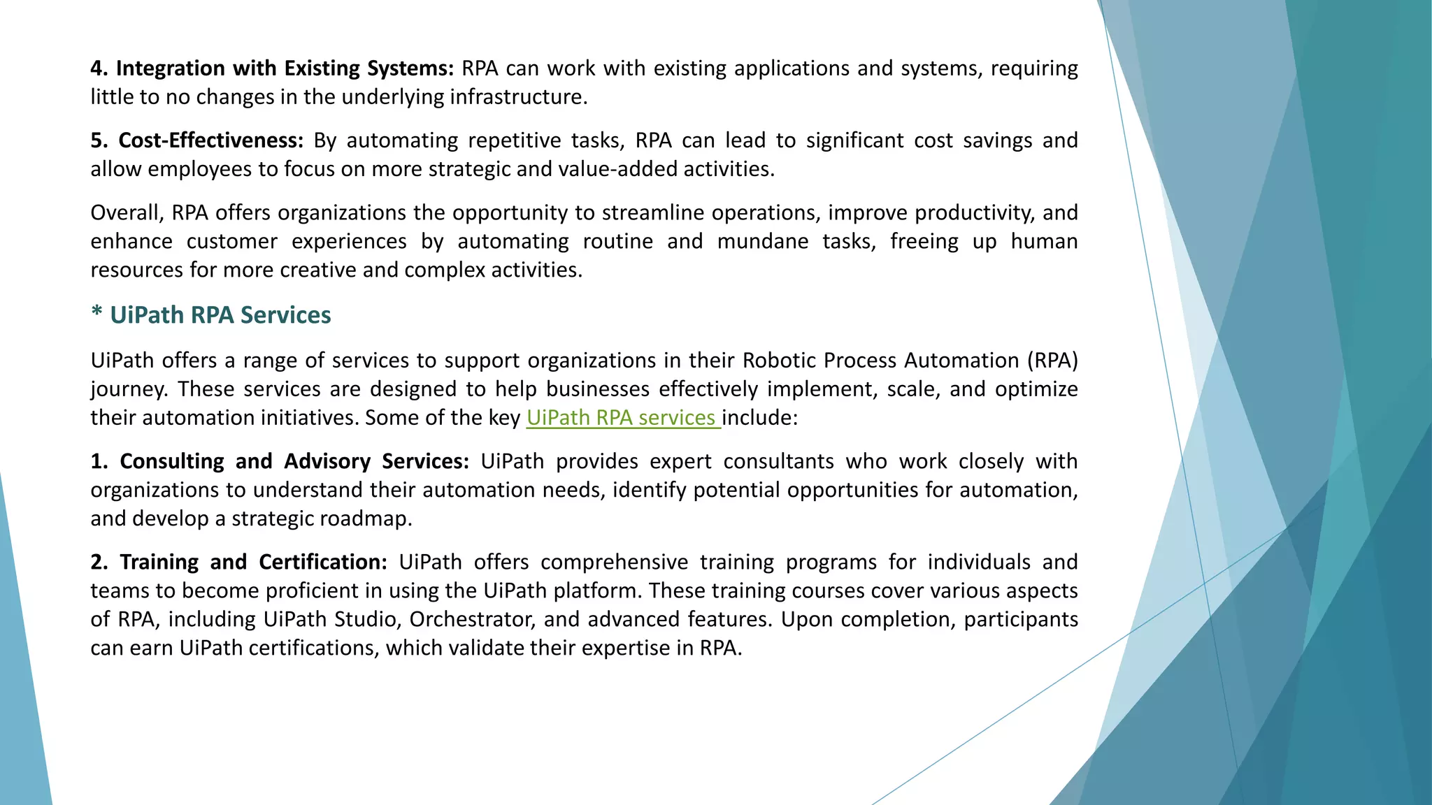 UiPath RPA Solutions & Services | PPTX