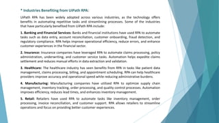 UiPath RPA Solutions & Services | PPTX
