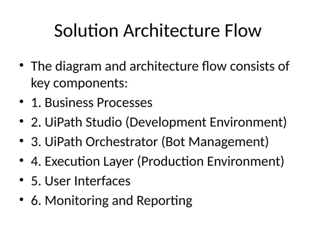 UiPath Solution Architecture Design implementation | PPTX