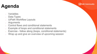 UiPath Studio Session 2 - The Fundamentals of UiPath Studio - Final ...