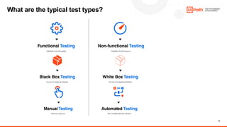 UiPath Test Automation using UiPath Test Suite series, part 1 | PDF