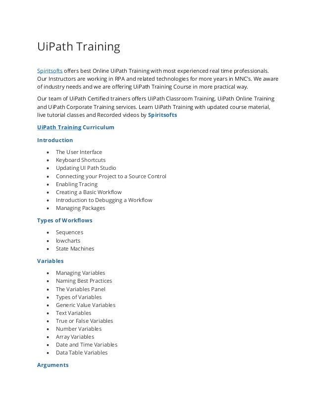UiPath Training.pdf | Programming Languages | Computing