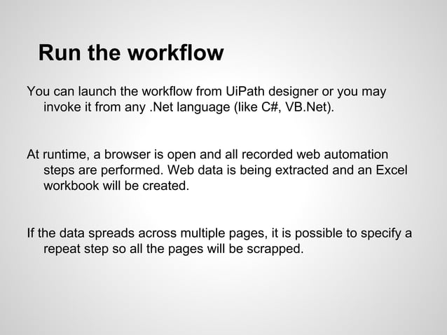 Ui Path Web Data Extraction Ppt 