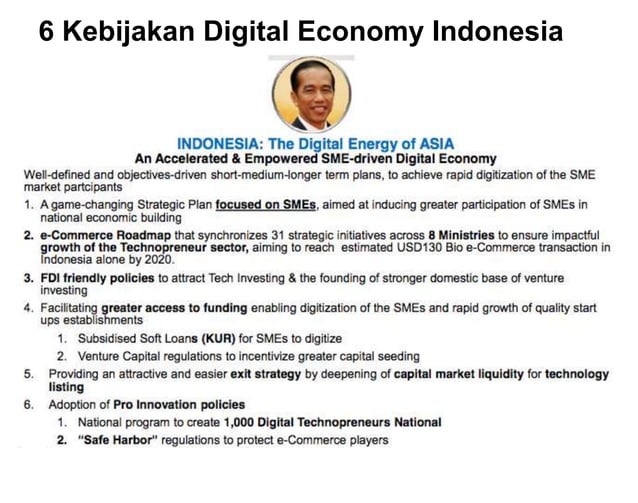 Transforming to Indonesia's Digital Economy (Menuju Digital Ekonomi ...