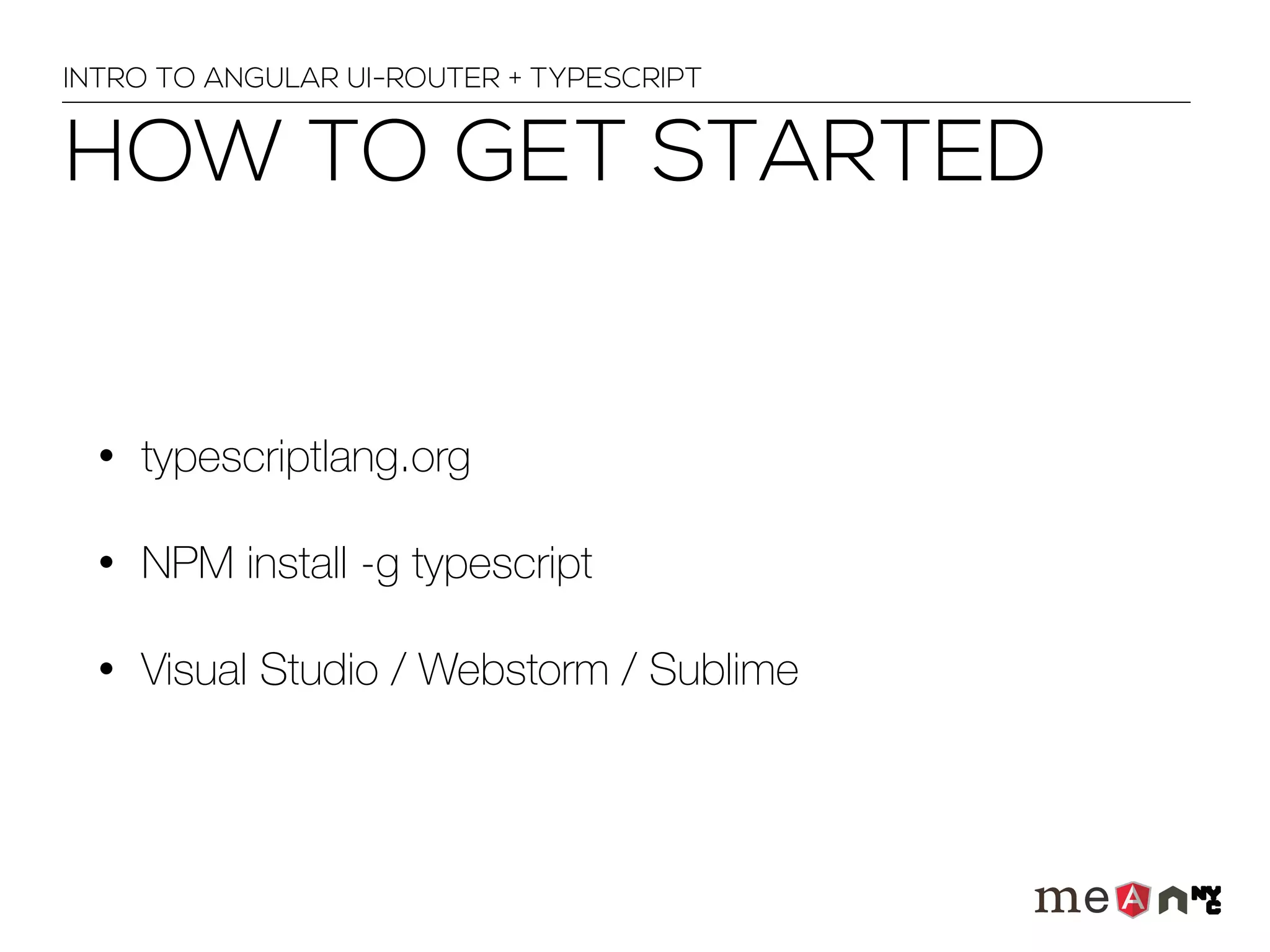 Intro to UI-Router/TypeScript | PPT