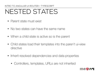 Intro to UI-Router/TypeScript | PPT