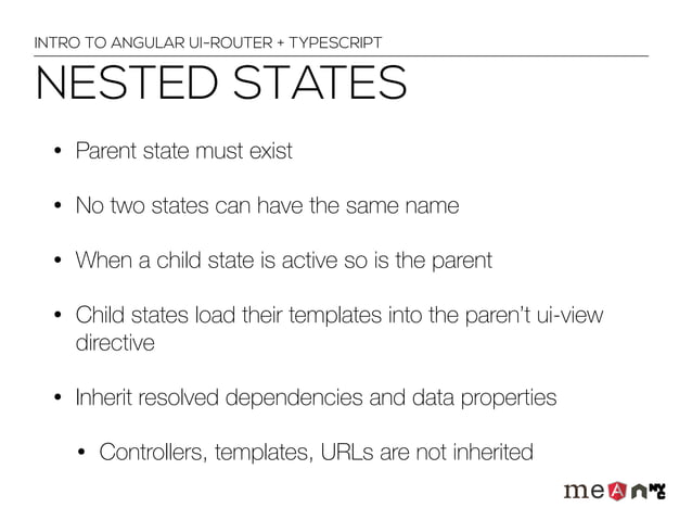 Intro to UI-Router/TypeScript | PPT