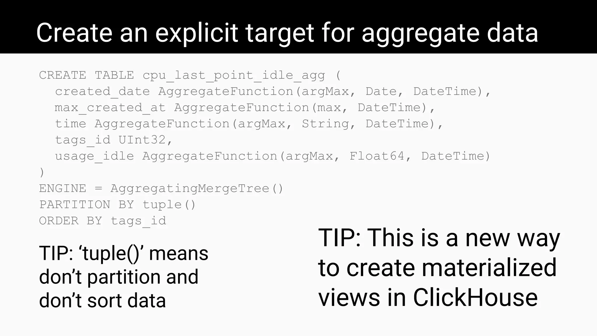 ClickHouse and the Magic of Materialized Views, By Robert Hodges and Altinity Engineering Team | PPT