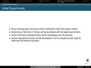 UiT Autonomous Ship Program | PDF