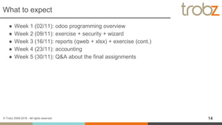 UIT - Trobz - Odoo Programming Overview | PPTX