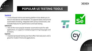 Global UI Testing: Tools, Techniques, and Real-World Success Stories | PPT