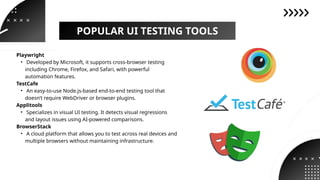 Global UI Testing: Tools, Techniques, and Real-World Success Stories | PPT