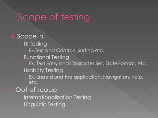 Ui testing on multi lingual | PPTX