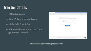 Ui Testing with Ghost Inspector | PPTX | Web Development | Internet