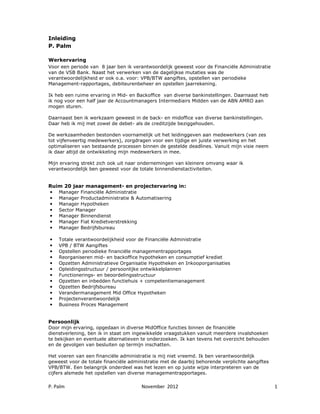 Uitgebreid Cv P Palm | PDF