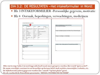 Uitleg instructie-intakeformulier | PPTX