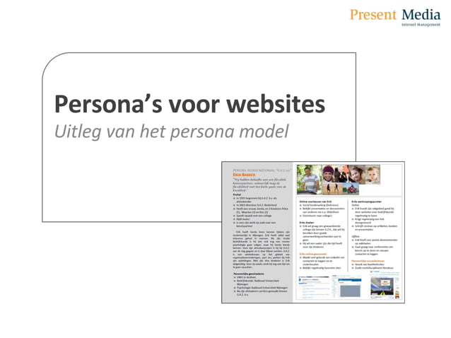 Uitleg van het persona model | PPT