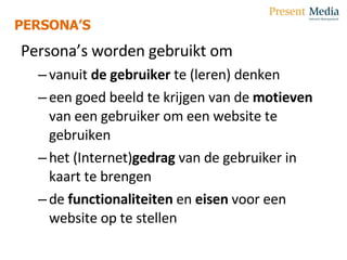 Uitleg van het persona model | PPT