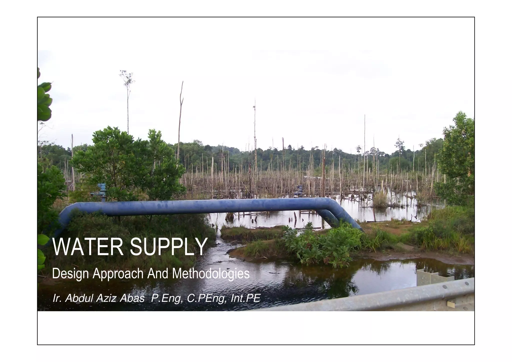 Water Supply - Design Approach And Methodologies | PDF