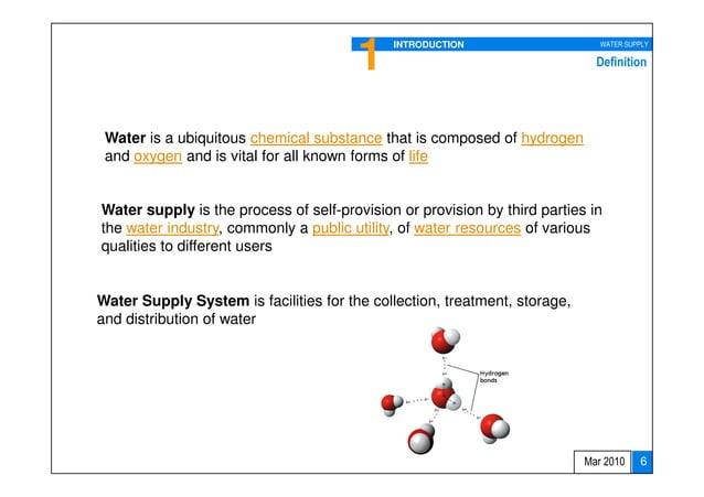 Water Supply - Design Approach And Methodologies | PDF