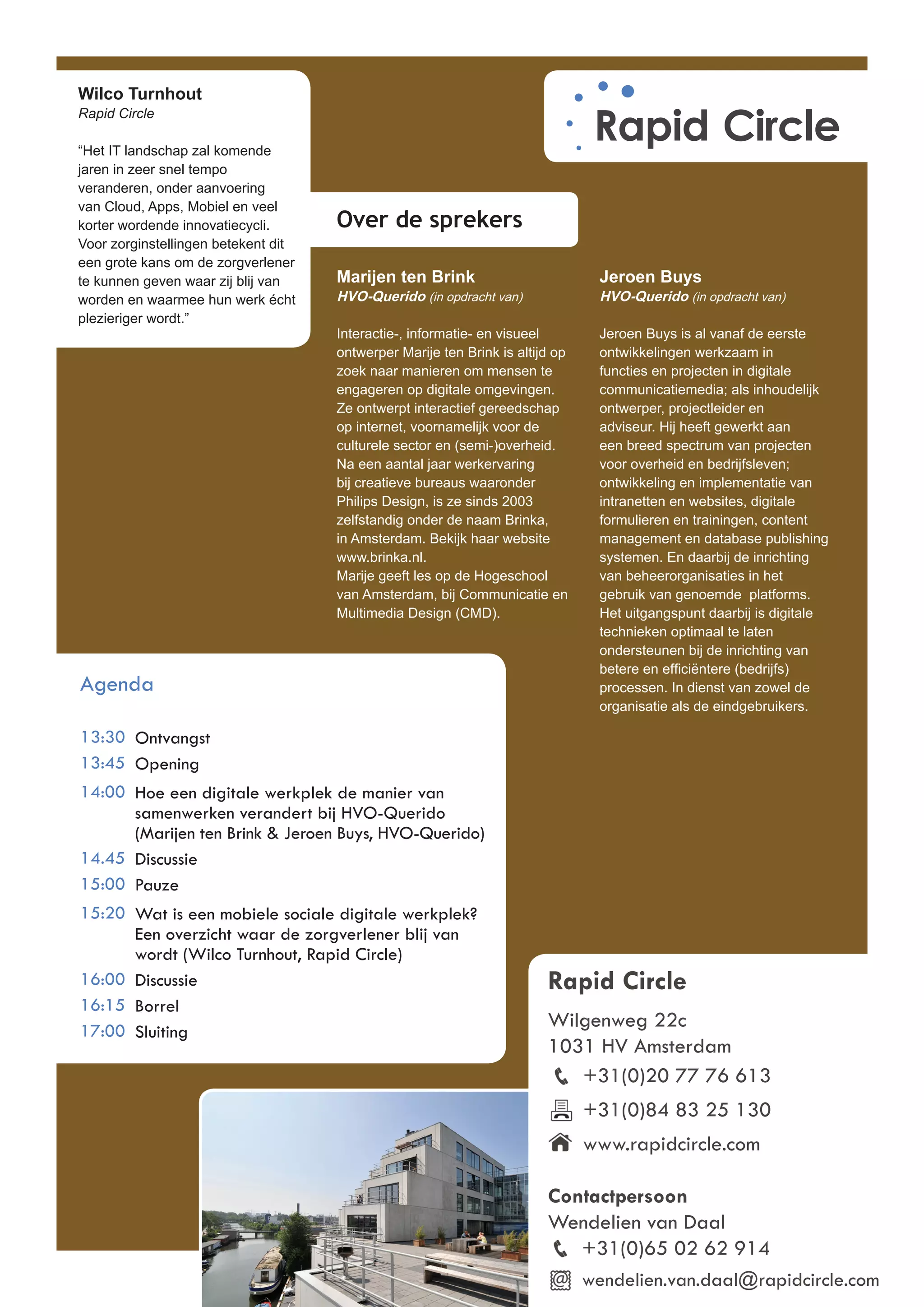 Uitnodiging Rapid Circle roundtable - Mobiele Sociale Werkplek en Sociaal Intranet voor zorg ...