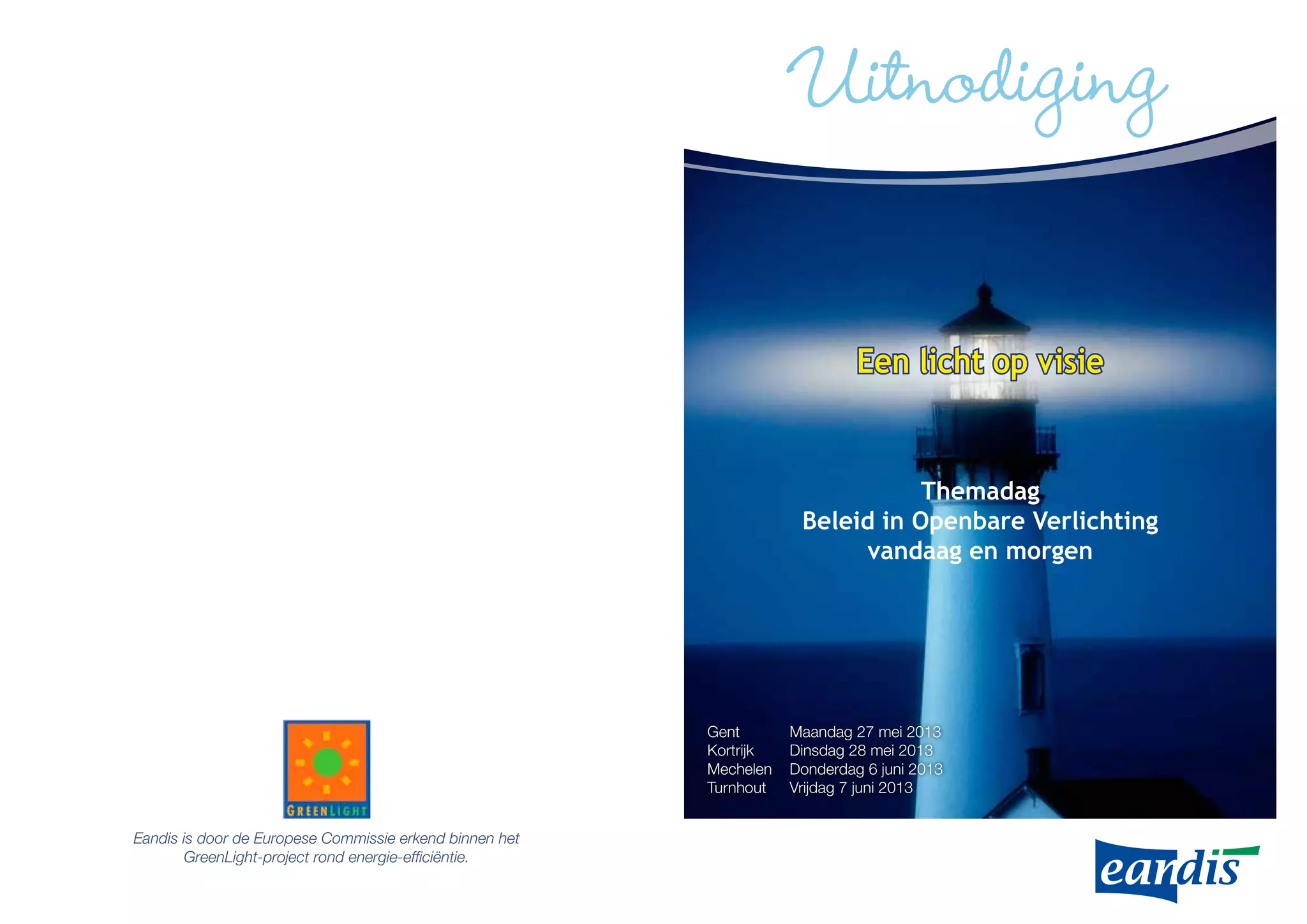 Uitnodiging: "Een licht op visie" | PDF
