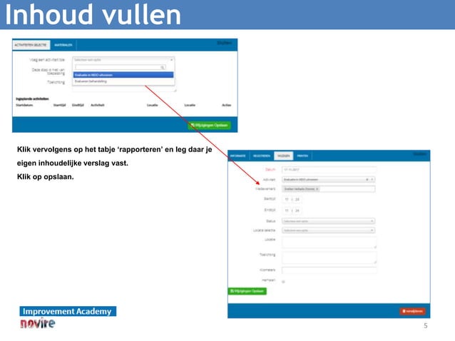Uitvoeren en rapporteren zonder planning | PPTX