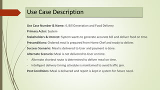 Home-made-food-delivery-system(System Analysis & Design) | PPTX