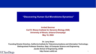 Discovering Human Gut Microbiome Dynamics | PPTX