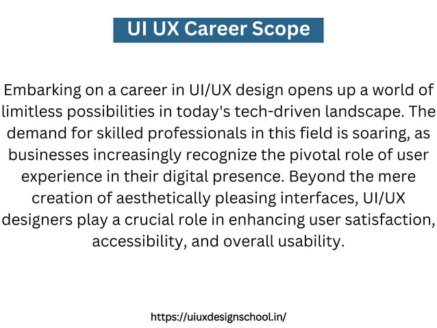 UI UX Career Scope | PPT