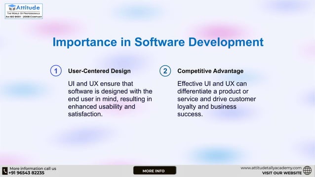 User Interface (UI) and User Experience (UX) Design Principles in Software Development | PPT