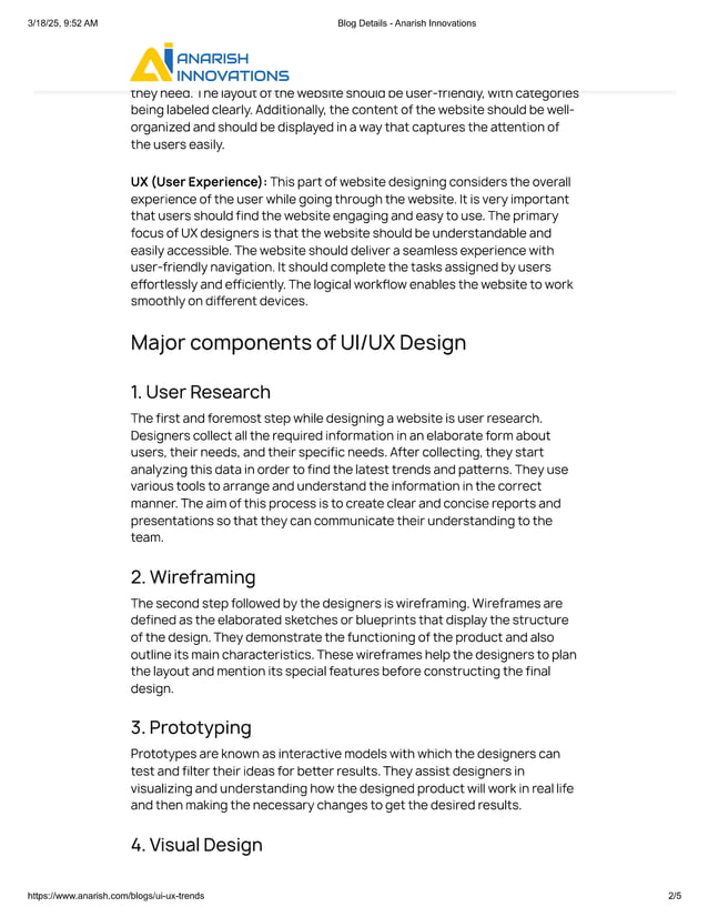 Understanding UI UX Trends - UI (User Interface) & UX (User Experience) | PDF