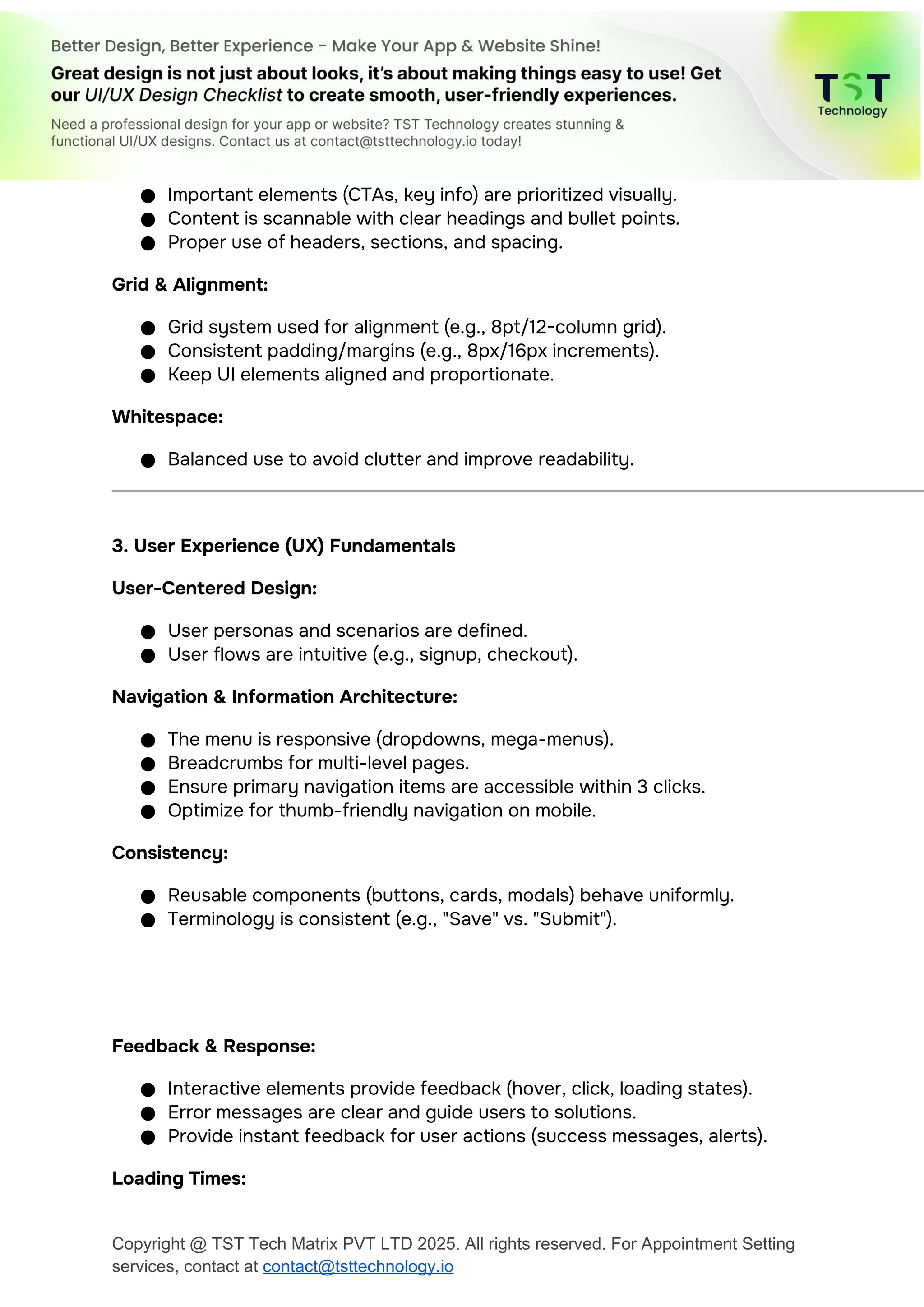 Ultimate UI/UX Design Checklist: Create Beautiful, User-Friendly ...