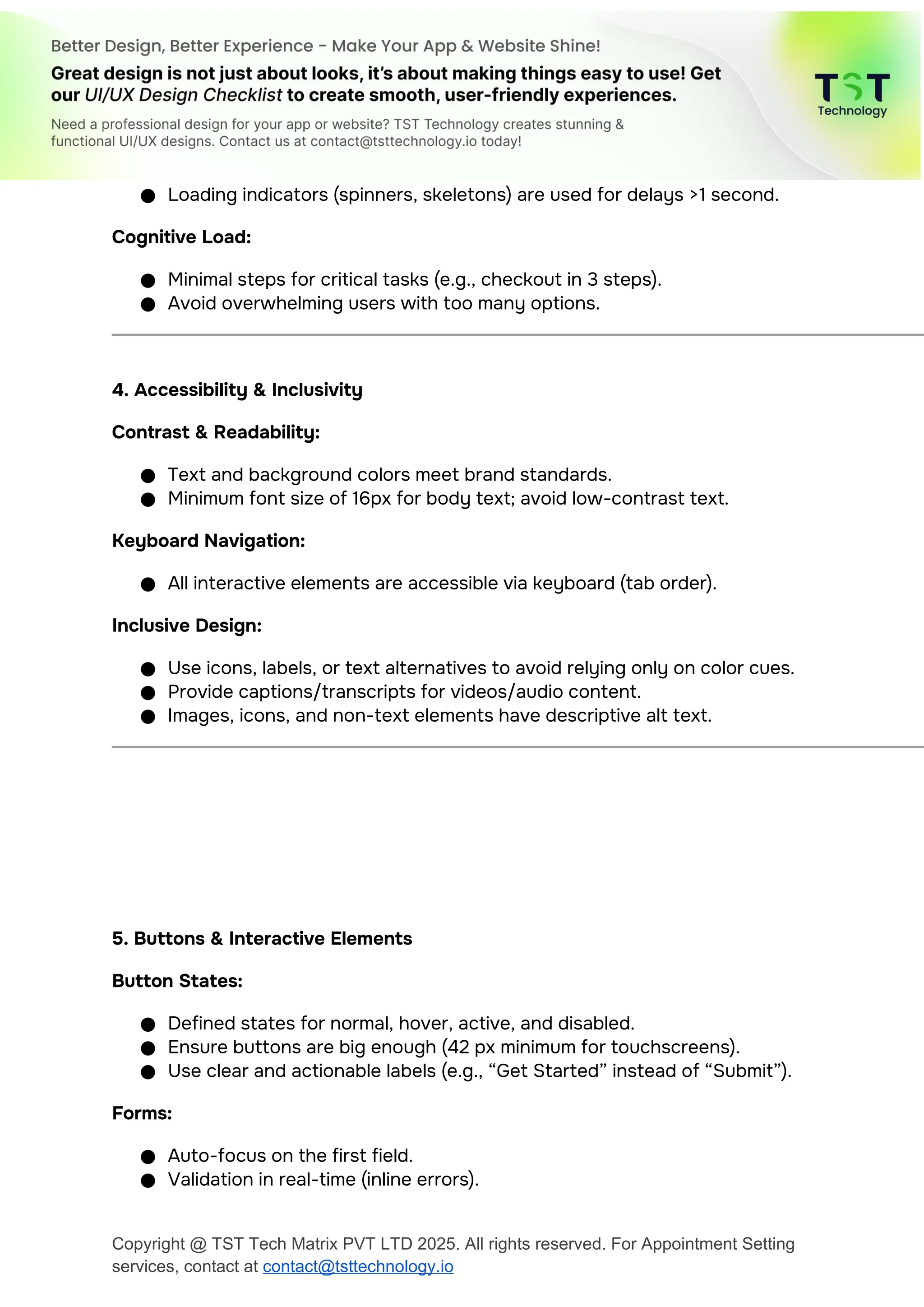 Ultimate UI/UX Design Checklist: Create Beautiful, User-Friendly ...
