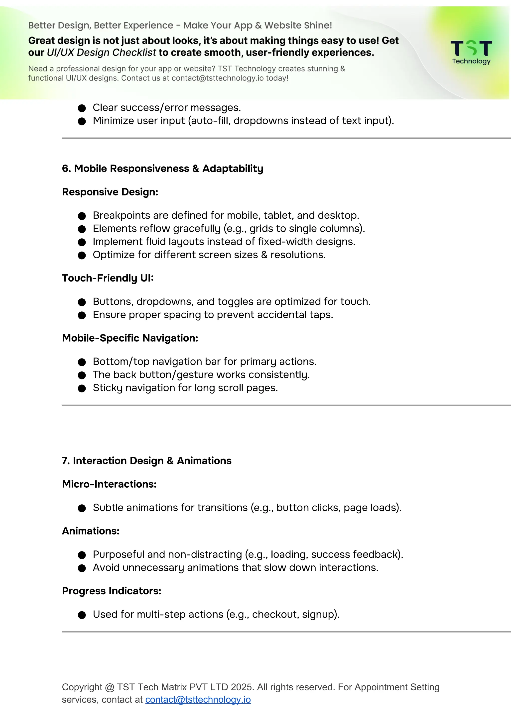 Ultimate UI/UX Design Checklist: Create Beautiful, User-Friendly ...