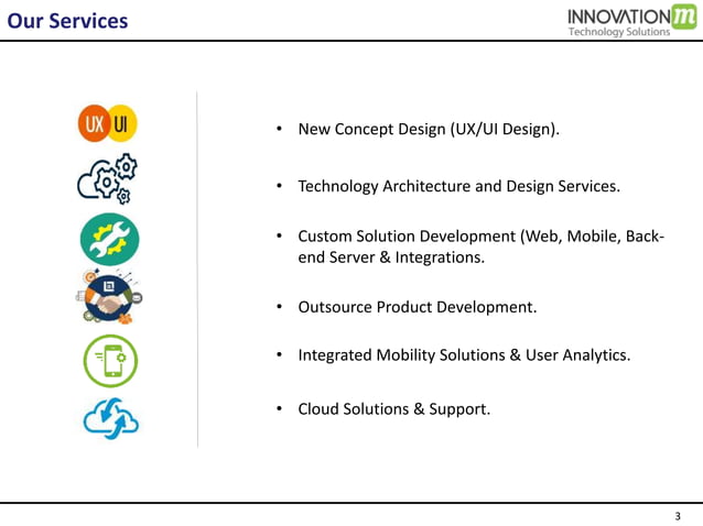 UI UX Design Company | InnovationM | PPT